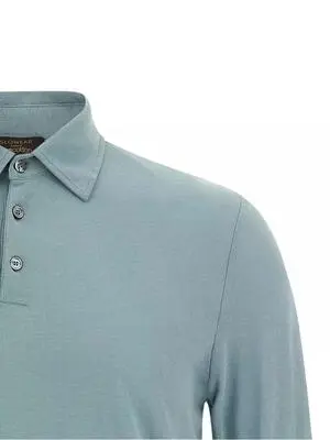 ZANONE Long-sleeve Polo Shirt - Blue