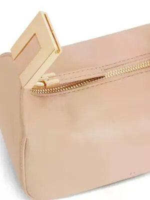 Elisabetta Franchi Logo-debossed Mini Bag - Neutrals