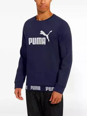 PUMA Amplified Crew-neck Logo T-shirt - Blue