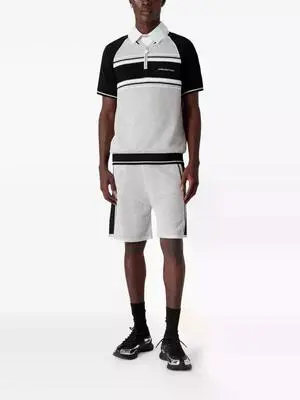 Casablanca Mesh Short-sleeve Polo Shirt - Grey