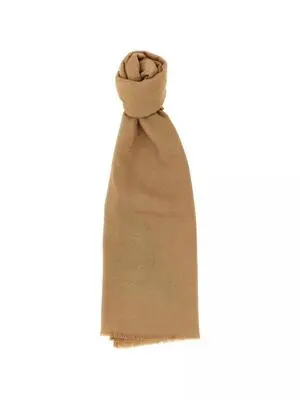 Max Mara Fringed Stole - Brown