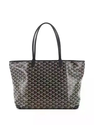 Goyard Artois Tote Coated Canvas Mm Shoulder Bag - Black
