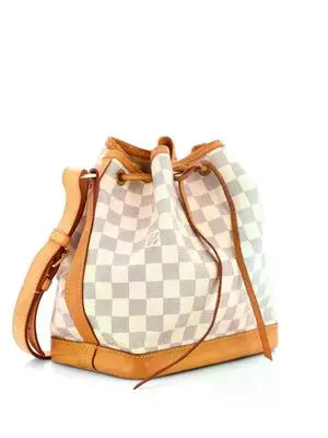 LOUIS VUITTON Noe Handbag Damier Bb Bucket Bag - White