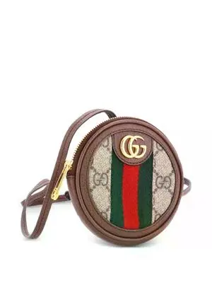 Gucci Ophidia Round Gg Coated Canvas Mini Backpack