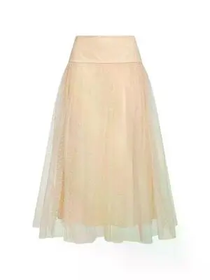 Zimmermann Gathered Flared Midi Skirt