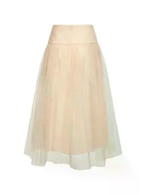 Zimmermann Gathered Flared Midi Skirt