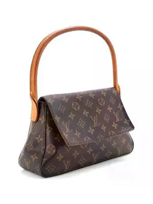 LOUIS VUITTON Looping Handbag Monogram Canvas Mini Satchel