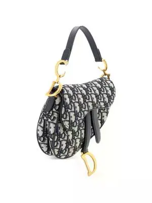Dior Saddle Handbag Oblique Canvas Mini Shoulder Bag