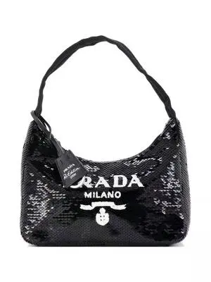 Prada Re-edition 2000 Sequins Mini Hobo Bag
