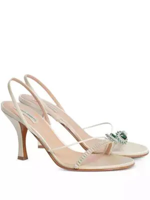 Alberta Ferretti Embellished-strap Stiletto Sandals