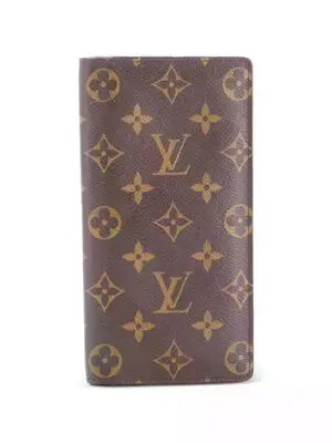 LOUIS VUITTON Brazza Wallet Monogram Canvas Small Wallets - Brown
