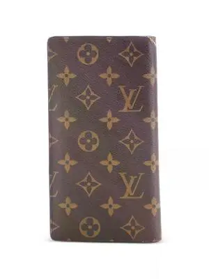 LOUIS VUITTON Brazza Wallet Monogram Canvas Small Wallets