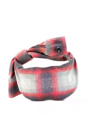 Bottega Veneta Jodie Hobo Printed Leather Mini Shoulder Bag Shirt Effect
