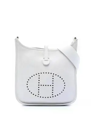 Hermès 2008 Clemence Evelyne Iii 29 Crossbody Bag - White