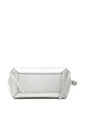 Celine 2018 Nano Laminated Calfskin Belt Bag - Silver