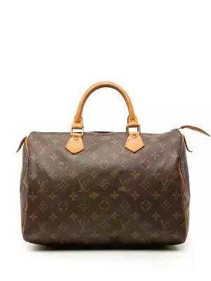 LOUIS VUITTON 1993 Monogram Speedy 30 Boston Bag - Brown