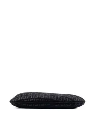 Fendi 2000-2010 Zucchino Canvas Oyster Shoulder Bag