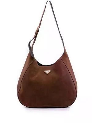 Prada 2013-2025 Large Suede Shoulder Bag