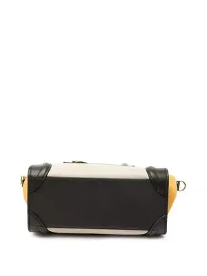 Celine 2016 Nano Tricolor Luggage Tote - Brown