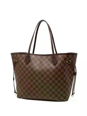 LOUIS VUITTON Damier Ebene Neverfull Mm Tote Bag - Brown