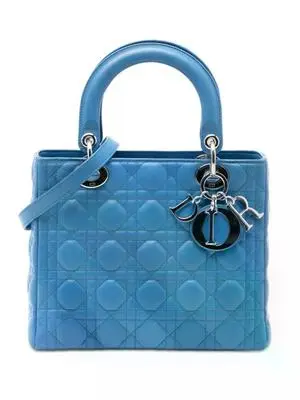DIOR 2011 Medium Lambskin Cannage Lady Dior Satchel