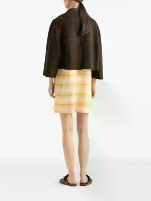 Prada Cropped Suede Jacket
