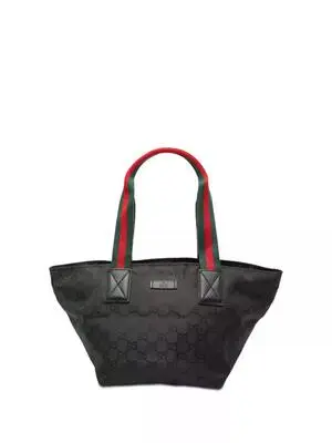 Gucci Gg Nylon Web Tote Bag