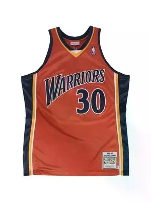 Mitchell & Ness X Nba Stephen Curry Golden State Warriors Authentic Jersey - Orange