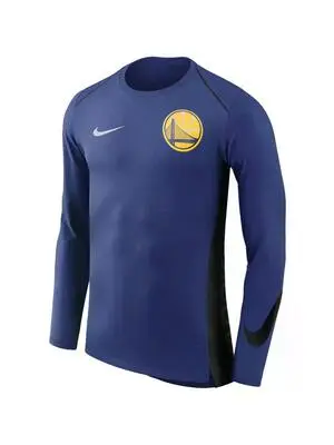Nike X Nba Golden State Warriors Hyper Elite Shooter Long-sleeve T-shirt - Blue