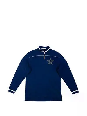 Mitchell & Ness Nfl Dallas Cowboys Quarter-zip Sweatshirt - Blue