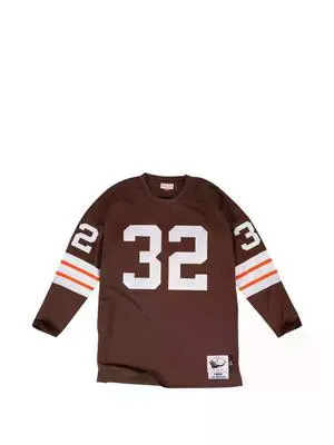 Mitchell & Ness Nfl Jim 1964 Cleveland Browns Long Sleeve T-shirt - Brown