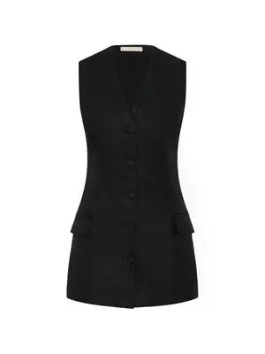 Faithfull The Brand Eloise Linen Vest
