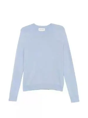 Eric Bompard Round-neck Hammer-sleeved Jumper - Blue