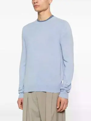 Eric Bompard Round-neck Jumper - Blue