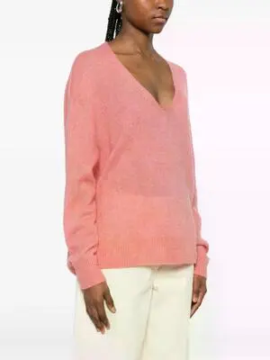 Eric Bompard V-neck Ribbed Sweater