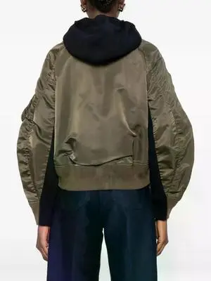 Sacai Hooded Zip Bomber Jacket