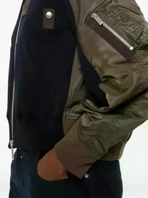 Sacai Hooded Zip Bomber Jacket