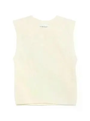 Eric Bompard Ribbed Sleeveless Vest - Yellow