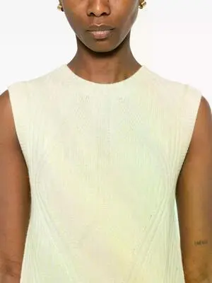 Eric Bompard Ribbed Sleeveless Vest