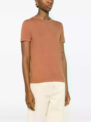 Eric Bompard Straight Fit T-shirt - Brown