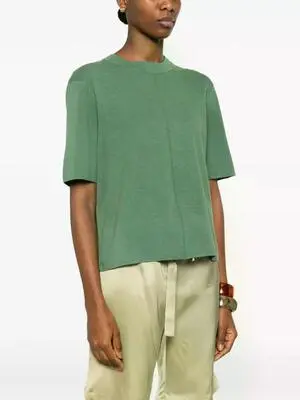 Eric Bompard Loose-fit Round-neck T-shirt - Green