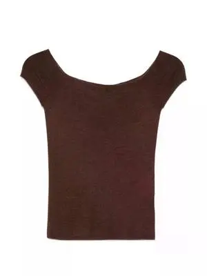 Eric Bompard Ribbed Knitted Top