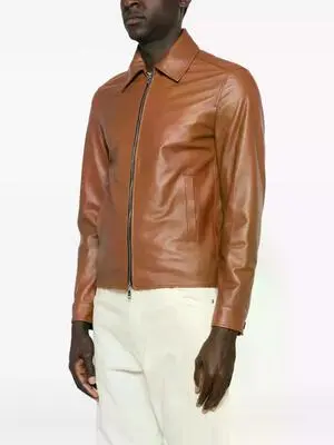Tagliatore Zip Pocket Jacket - Brown