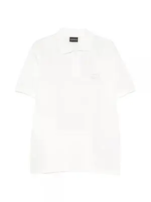 Emporio Armani Logo-embroidered Polo Shirt - White