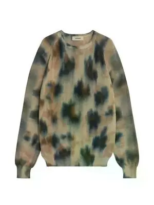 A PAPER KID Tie-dye Sweater - Neutrals