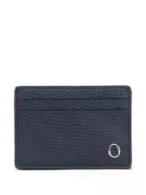 ORTIGNI Logo-detail Leather Cardholder - Blue