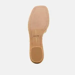 DOLCEVITA Dixi Wide Suede Sandals - Camel Suede