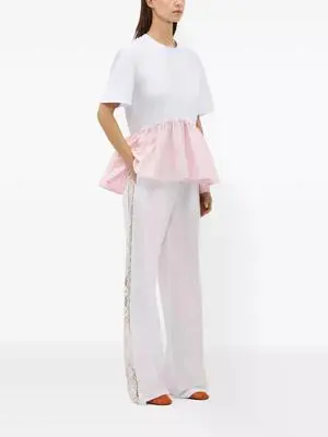MSGM Lace-detail Trousers