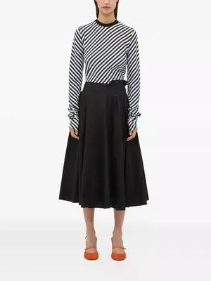 MSGM Ruffled A-line Midi Skirt
