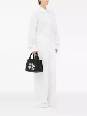 MSGM Heart-print Tote Bag
